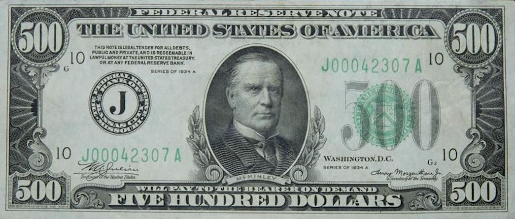 500-us-note | The French Magnolia